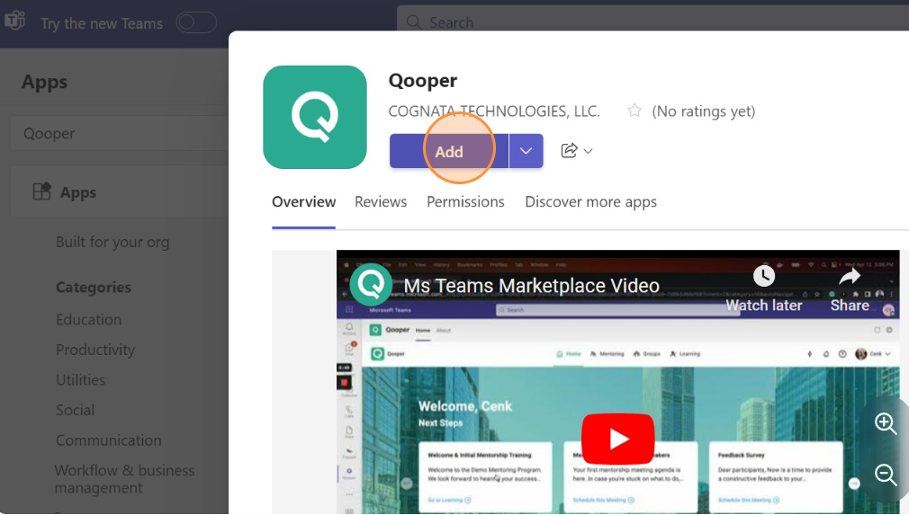 How to Add Qooper App into MS Teams?